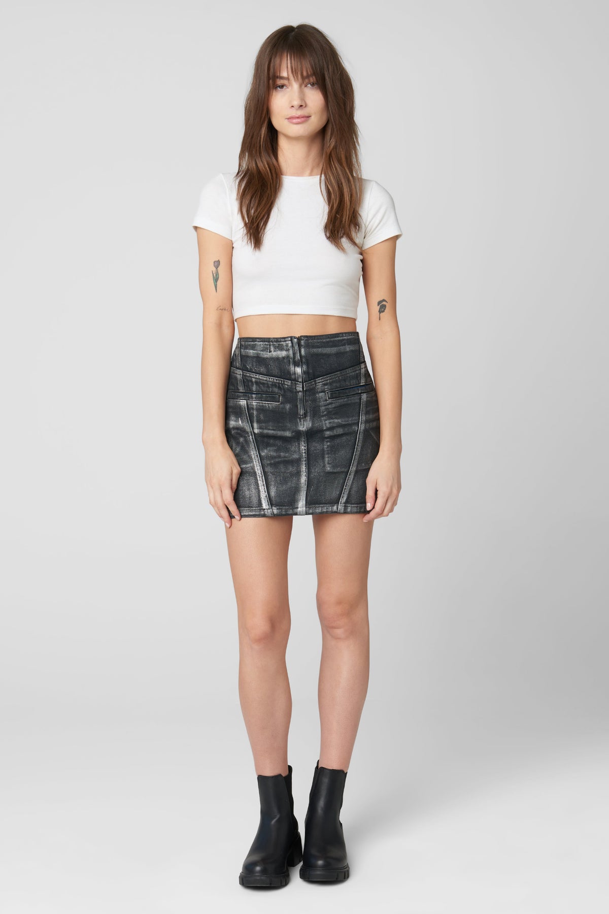 Metallic Heart Skirt